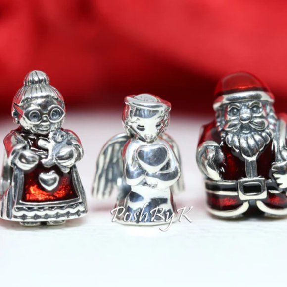 Pandora | Jewelry | Pandora Mrs Santa Claus Angel Of Love And St Nick ...